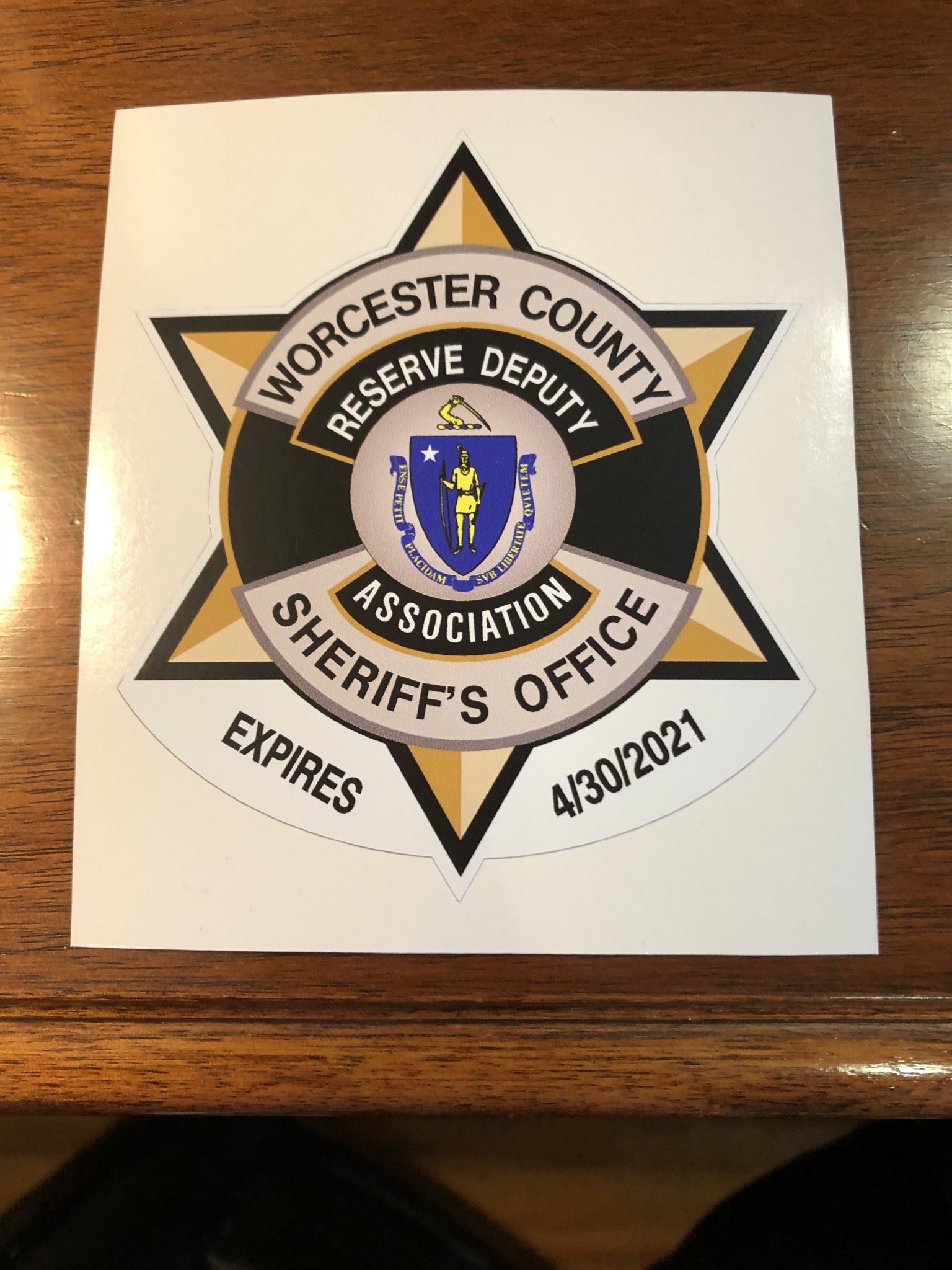 Reserve Deputy Sheriff's Association Vehicle Decal - Reserve Deputy ...